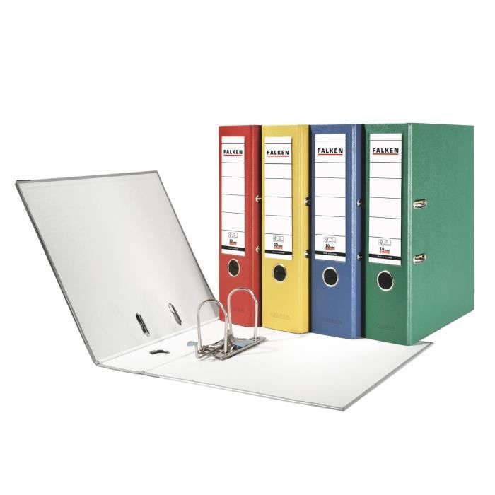 Classeur à levier - FALKEN - A4 - Lot de 10 - Couleurs assorties - Dos ...