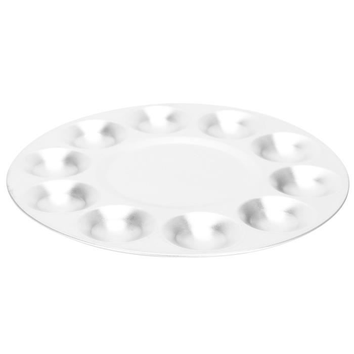Plateau de peinture en aluminium - FDIT - 10 trous ronds - Blanc - Pour ...