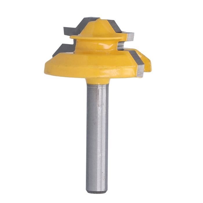 Fdit Outil de fraisage CNC Fraise à lame en alliage à tige 1/4 po à 45 ...