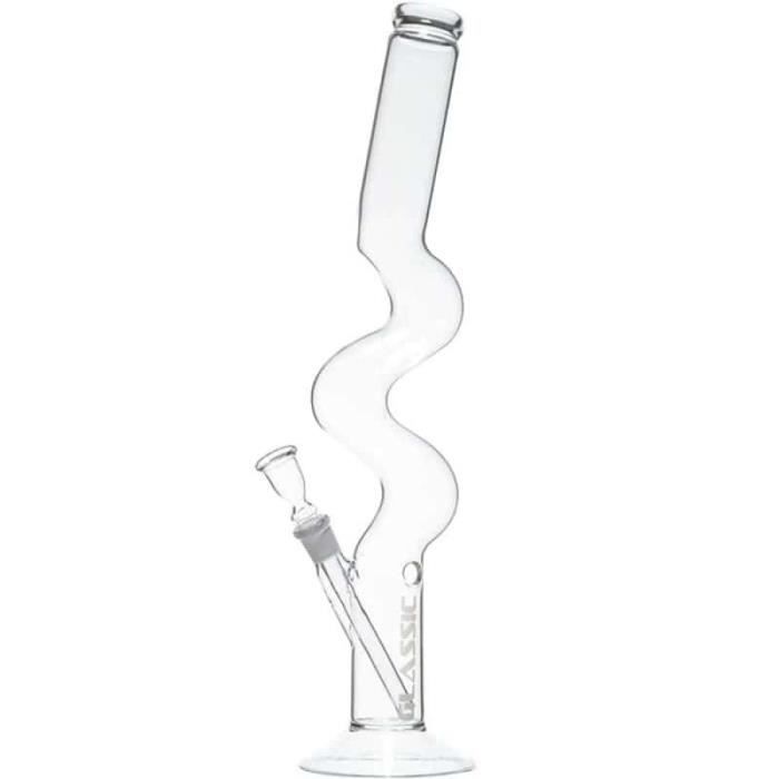 Bang ice Pipe a eau en verre Gangsta Zig Zag Glassic a la forme ...