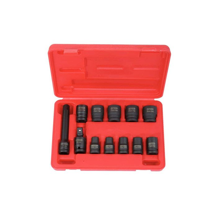 KS Tools Jeu de douilles à chocs hexagonales, 12 pcs, 1/2" 515.0112 - Cdiscount Bricolage