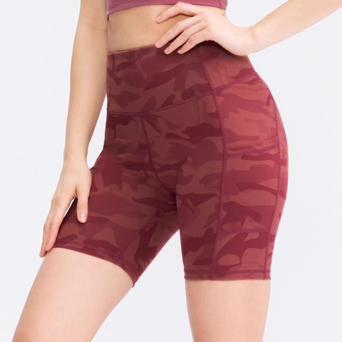 Short de compression Femme Avec poches Stretch Taille haute Sécher ...