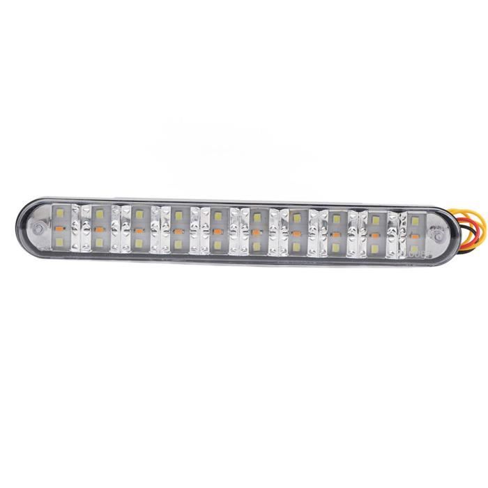 Qiilu Feux diurnes LED Qiilu Feux de jour 2X 30 LED Voiture 12V DC Feux ...