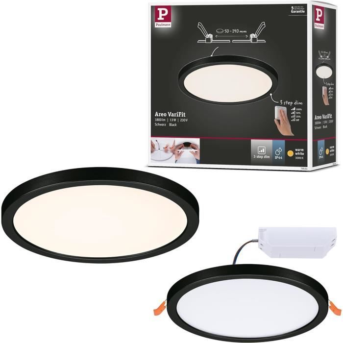 79964 Led Panneau Encastré Areo Ip44 175 Mm Gradable Sur 3 Niveaux Rond ...