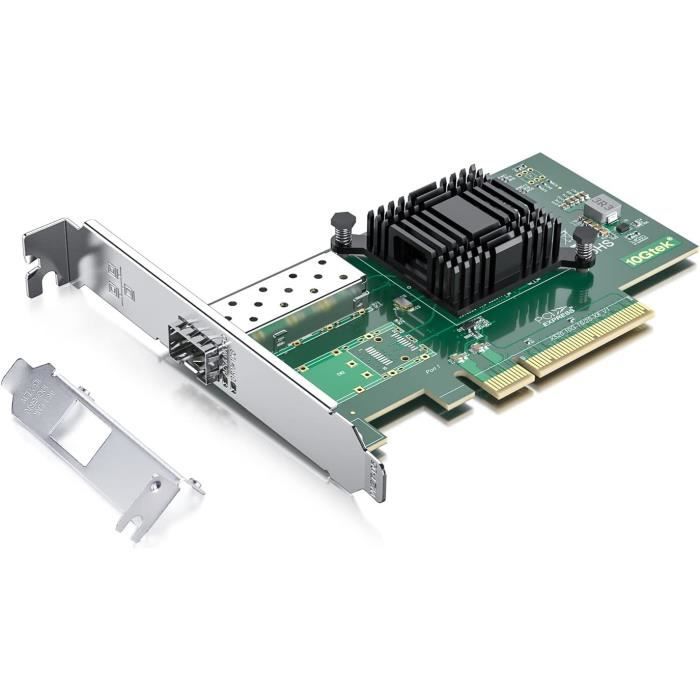 Carte Réseau Pcie 10 Go Pour Intel X520-Da1, Puce 82599En, Port Sfp ...