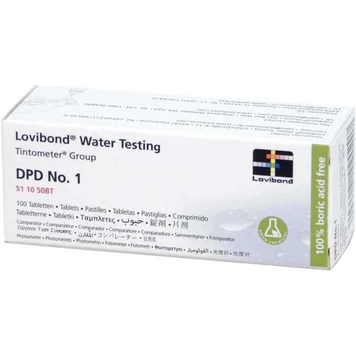 Lovibond TAB DPD Nº1 100 UN140 - Cdiscount Jardin