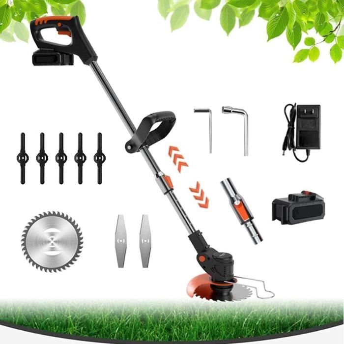 Electrique Rotofil Coupe-Bordures Débroussailleuse Sans Fil Avec 3 Types De Lame De Scie Et Avec ...