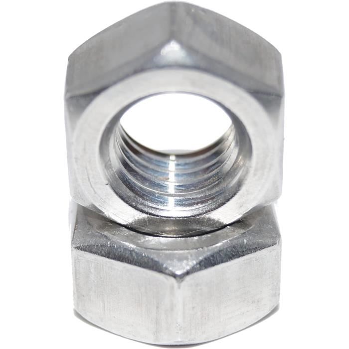 Lot De 6 Écrous Hexagonaux M14 Din 934 A2-70 En Acier Inoxydable V2A ...