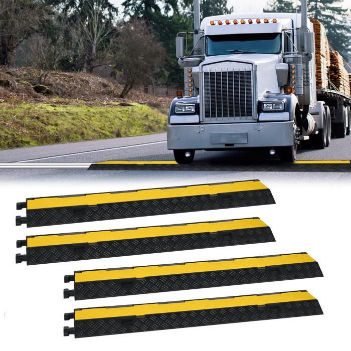 Rampe de protection de câble - XMTECH - 4 pièces - Caoutchouc ...