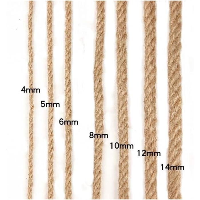 Corde Nautique Corde De Chanvre Corde De Jute 10Mm Corde De Jute ...