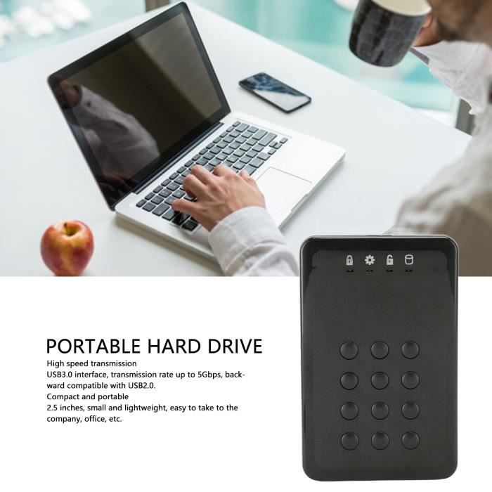 Disque Dur Externe - YOSOO - 500 Go - USB 3.0 - Crypté - 2.5 Pouces ...