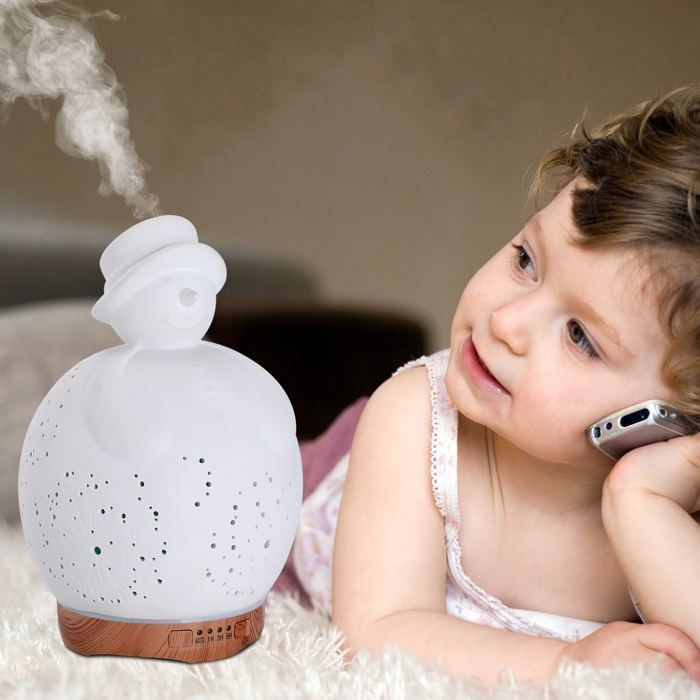 Decopine Diffuseur d’Huiles Essentielles - Design Bonhomme de Neige en ...