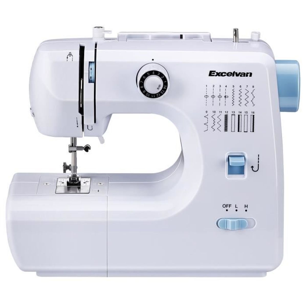 Machine à Coudre Electronique-Double Excelvan fil-16 modèles de points ...