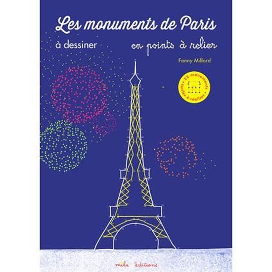 Les monuments de Paris à dessiner en points à reli - Cdiscount Librairie