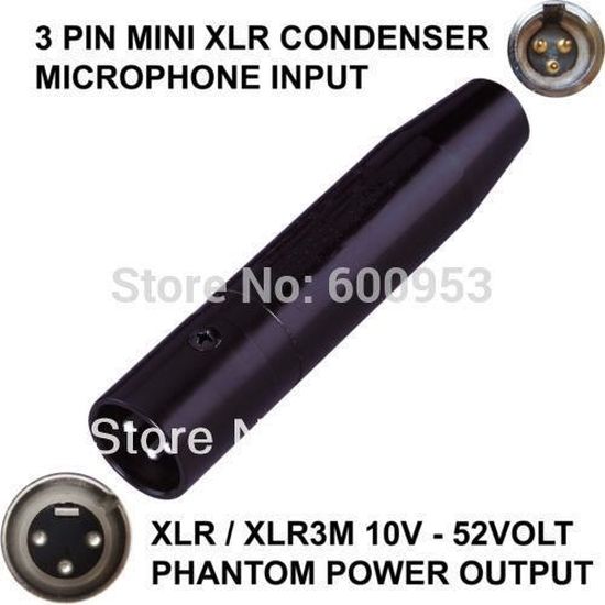 MINI MICROPHONE à condensateur XLR mâle à 3 broches, adaptateur d ...
