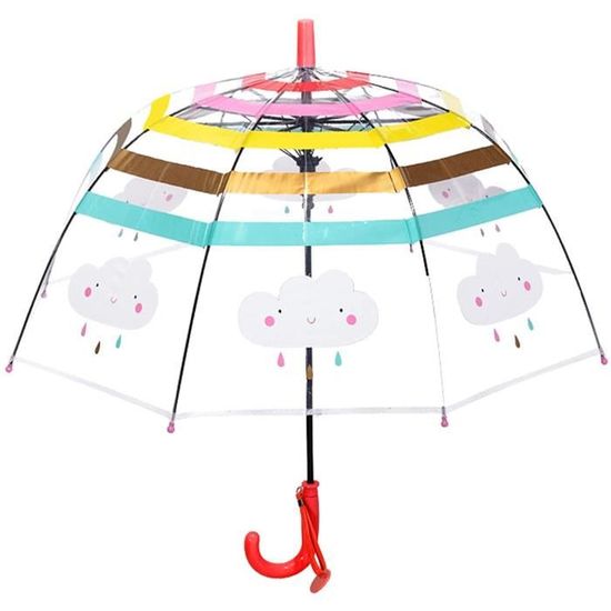Parapluie Transparent Arcenciel Avec Poignée Facile à Prendre En