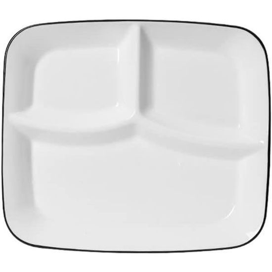 Assiette Compartiment Adulte Céramique, Assiette De Controle Des ...