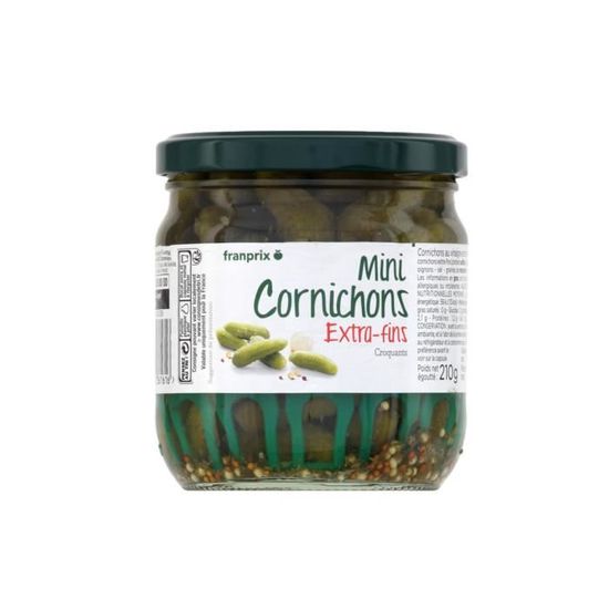 Mini cornichon extra-fins Franprix - 210g - Cdiscount Au quotidien