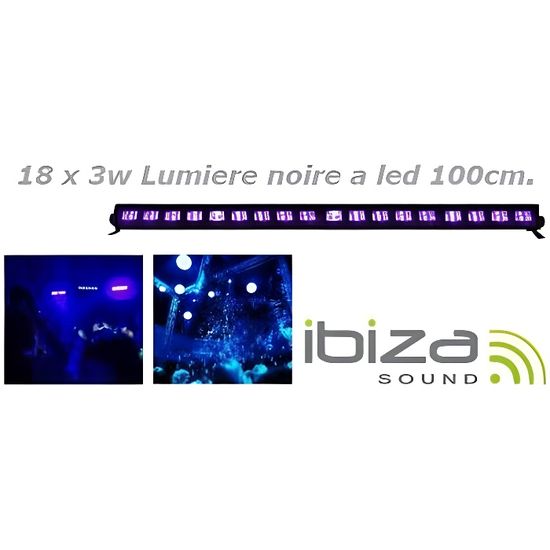 IBIZA LIGHT LED-UVBAR18 Barre à LED UV 18 x 3W - Cdiscount TV Son Photo