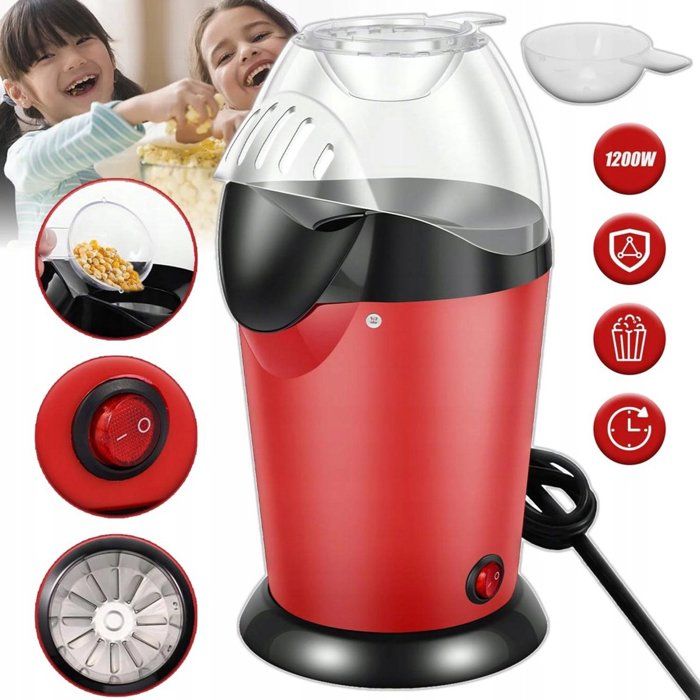 Machine à Pop-Corn - MiniJoy - POP-MA1 - 1200 W - Cuisson à Air Chaud ...