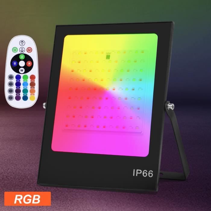 Projecteur LED RGB,30-50-100-200W,30-V,pour Éclairage d'Extérieur,IP66 ...