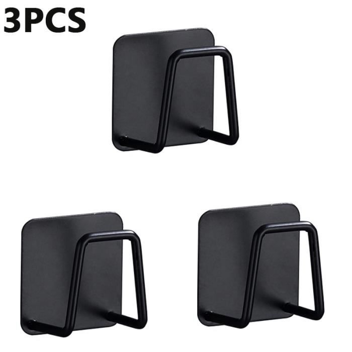 3pcs noir - Porte-éponge en acier inoxydable pour évier, rangement pour ...