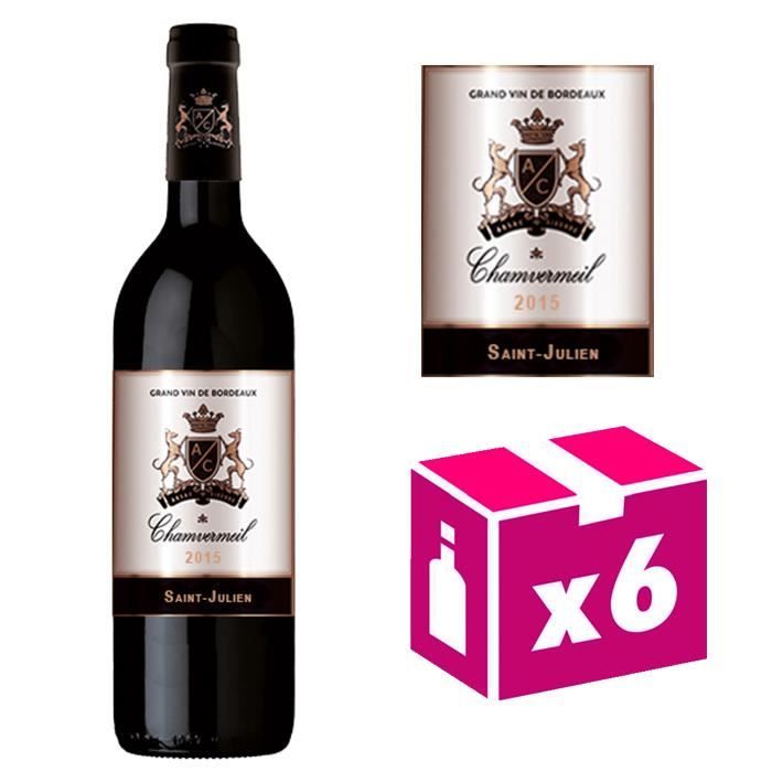 AOC Saint Julien 2015 vin rouge – Carton de 6 bouteilles - La cave ...