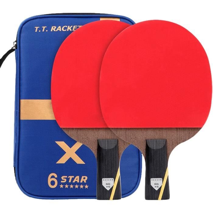 6 Étoiles Avancée Raquette de Ping Pong, Ping Pong Paddle Professionnel ...