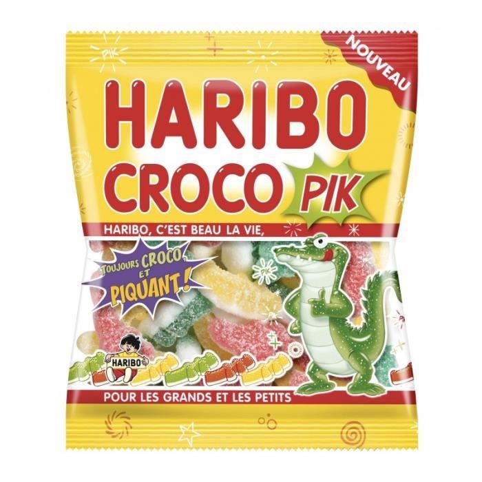 Lot de 6 - Sachet Bonbons croco pik Haribo - Taille unique - Décoration ...