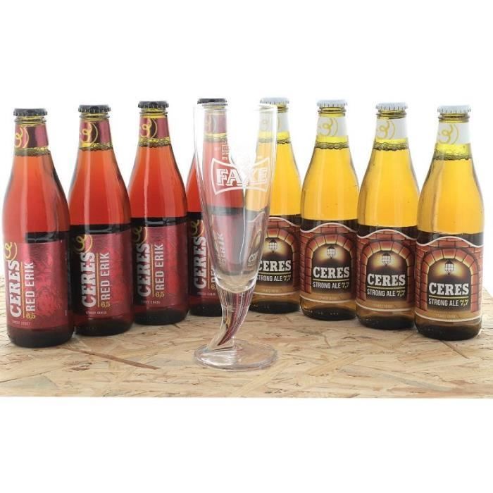 COFFRET VIN - BOX CERES 4+4*33CL + 1 VERRE 25CL - La cave Cdiscount