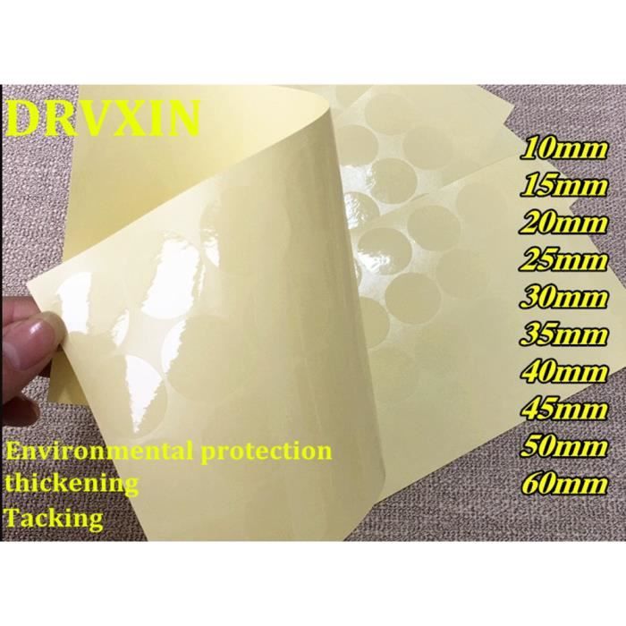 Gommette,Étiquette ronde vierge transparente en PVC 3.5cm, autocollant ...