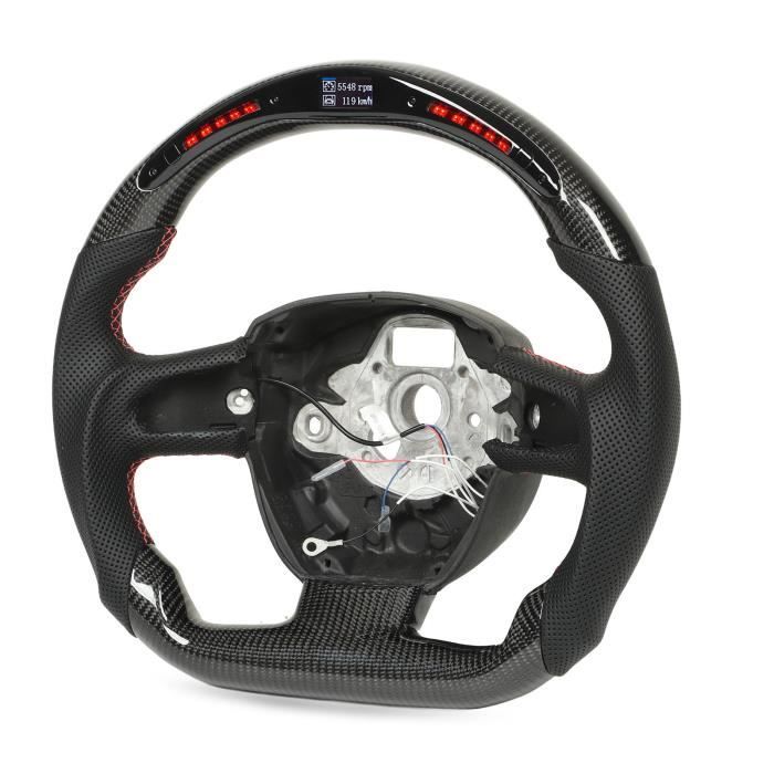 Feux de changement de vitesse LED, volant de course en Fiber de carbone ...
