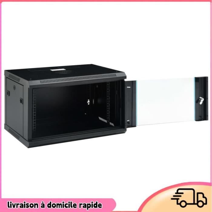 Cocosity Coffret de réseau mural 6U 19' IP20 600x450x375 mm ...