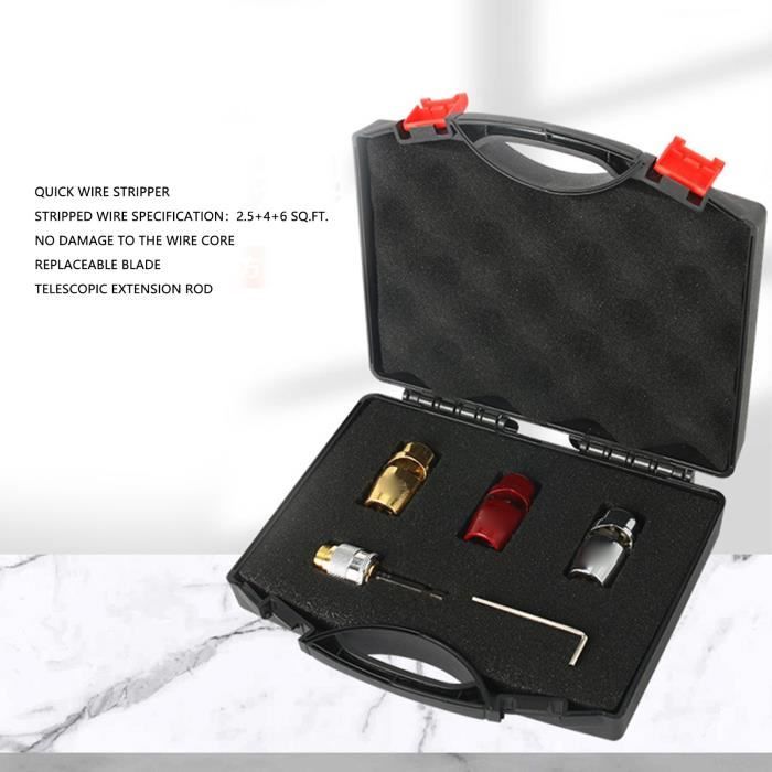 Pince à dénuder électrique - GOTOTOP - Lot de 3 - Dénudage rapide ...