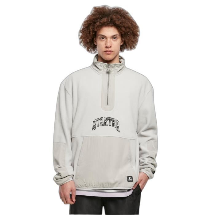 Polaire demi-zip Starter Thunder - gris clair - XL Gris clair ...