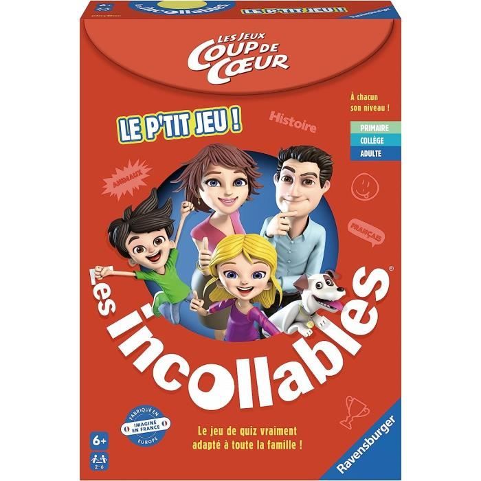 Jeu de quiz et défis Le p'tit jeu des Incollables - Ravensburger - Cdiscount Jeux - Jouets