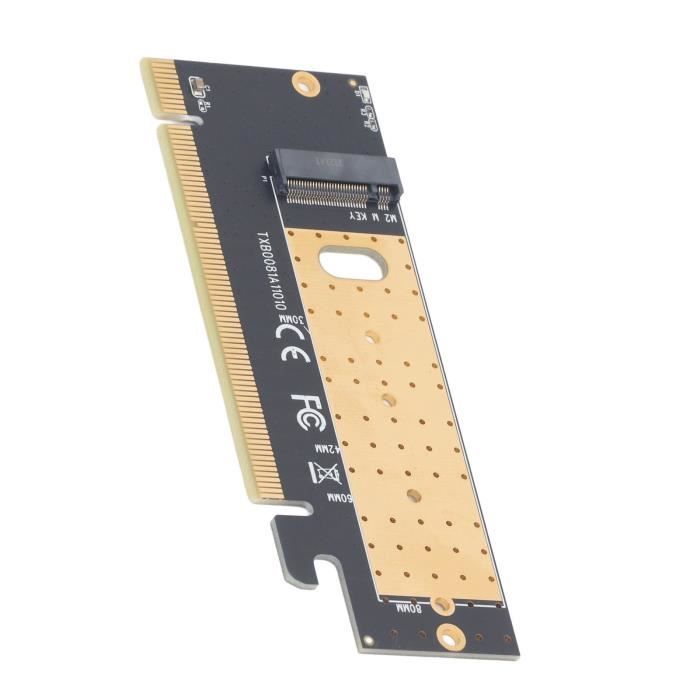Adaptateur SSD NVMe M.2 - SHIPENOPHY - PCIe 3.0 X16 - Plug and Play - LED intégrées - Supporte ...