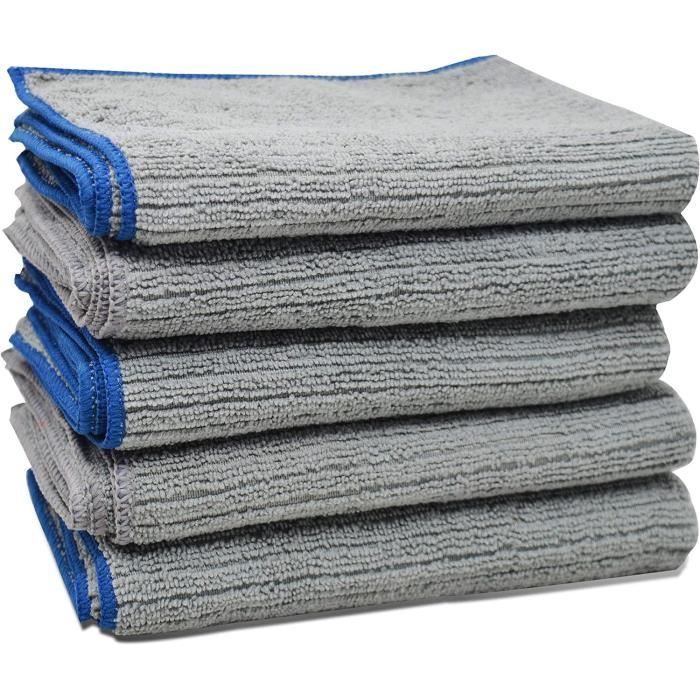 Towelogy® Lot de 10 torchons de cuisine en microfibre antibactériens ...