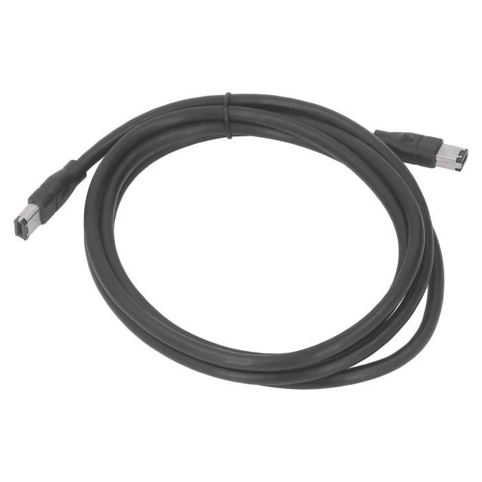 Câble Firewire 6 broches à 6 broches, 1,8 m 5,9 pieds IEEE 1394 mâle à ...