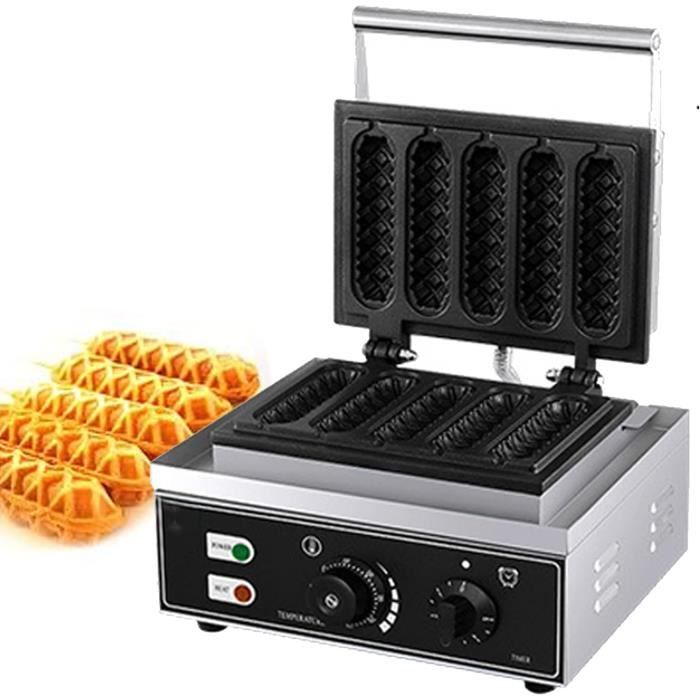 Gaufrier Belge Appareil Professionnel Machine À Gaufres Hot-Dog, Chauffage Rapide, Appareil À ...