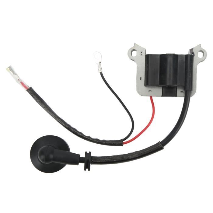 VINGVO Bobine d'allumage de débroussailleuse Bobine d'allumage avec fil en alliage d'aluminium ...