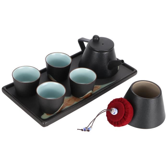 YOSOO Teapot Coffee Cup Set, Tea Cup Tray Kit Tea Kettle Cup Set, for ...