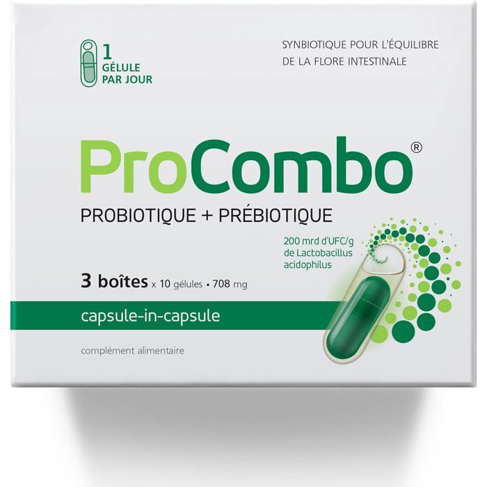 ProCombo Probiotique & Prébiotique 200 milliards d'UFC - Santé ...