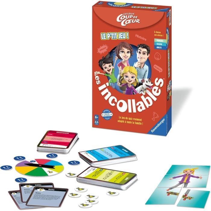 Jeu de quiz et défis Le p'tit jeu des Incollables - Ravensburger - Cdiscount Jeux - Jouets