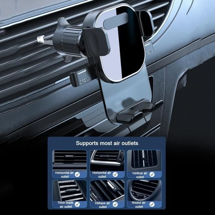 Support Téléphone Voiture, Pour Fiat 500-500C-500E-Abarth 500 2007 ...