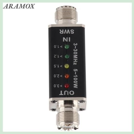 SWR METER, 10‑50W 3 à 30 MHz Indicateur LED METER MIDER MINI POUR ...