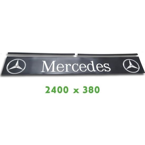Bavette sous pare-choc 2400 x 380 mm - Bavette arrière MERCEDES - pour camion et semi-remorque ...