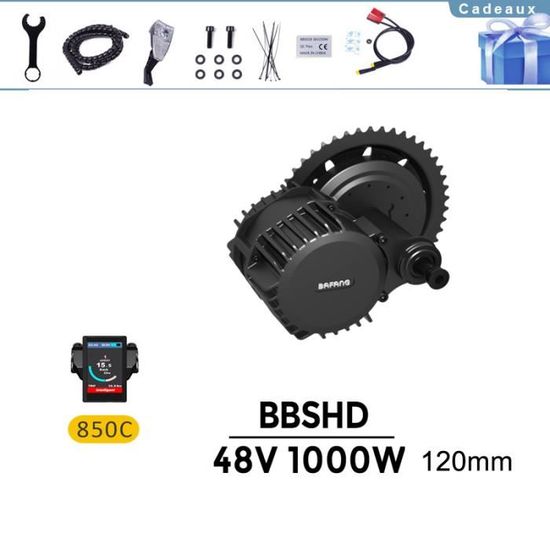 BAFANG BBSHD 1000W 120mm moteur Pédalier centrale Conversion kit pour VTT Vélo en route de ...