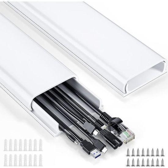 Cache-Cordon de 159,5 cm, Cache-câbles pour Gestion des câbles, Cache ...