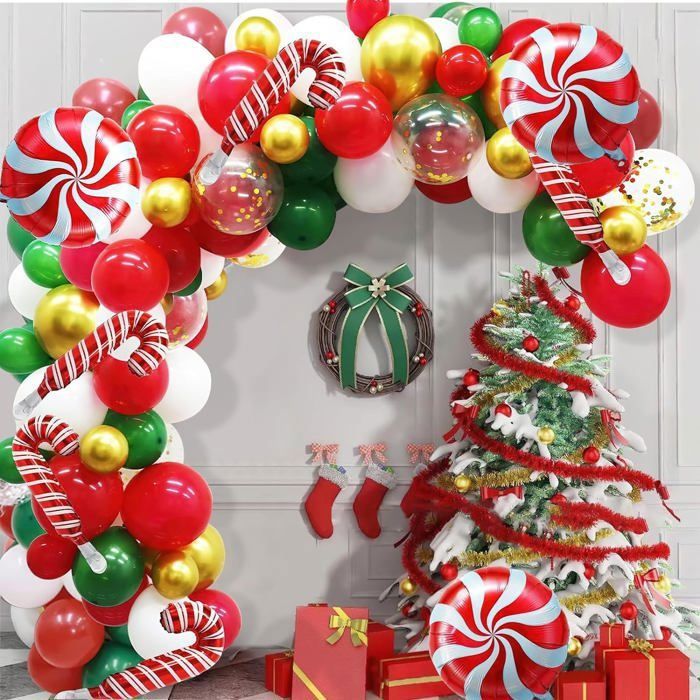 Noël Ballon Guirlande, Ballon De Noel, 108 Pièces Ballons Noel ...